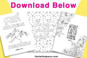 22 Coloring pages about faith to encourage and inspire you - The Faith ...