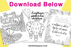 22 Coloring pages about faith to encourage and inspire you - The Faith ...