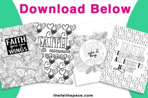 22 Coloring pages about faith to encourage and inspire you - The Faith ...