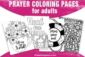 20 Prayer coloring pages (free printables) - The Faith Space