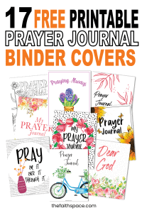 17 Prayer journal covers (free printable downloads) - The Faith Space