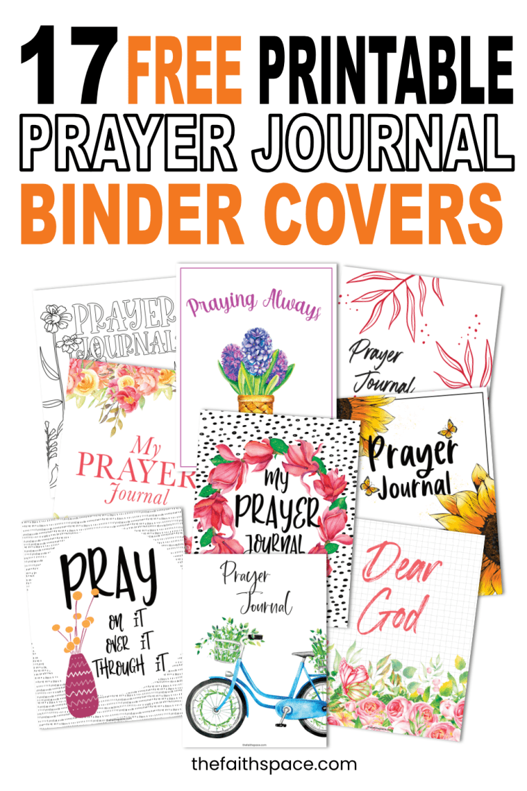 17 Prayer journal covers (free printable downloads) - The Faith Space