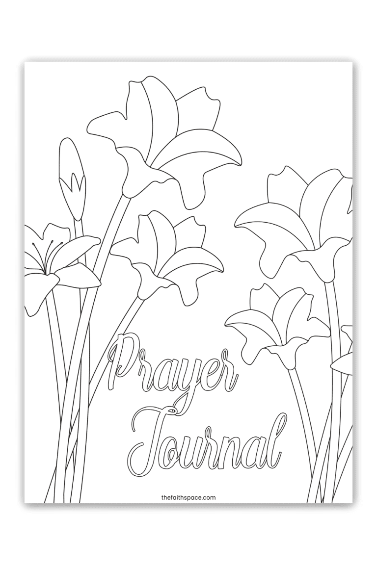 17 Prayer journal covers (free printable downloads) - The Faith Space