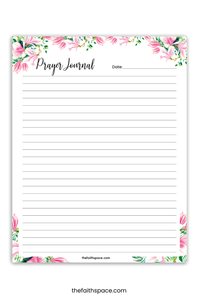 47 Prayer journal templates free downloads (planners, trackers, binder ...