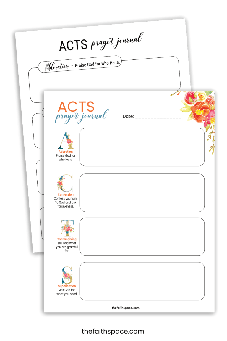 47 Prayer journal templates free downloads (planners, trackers, binder ...