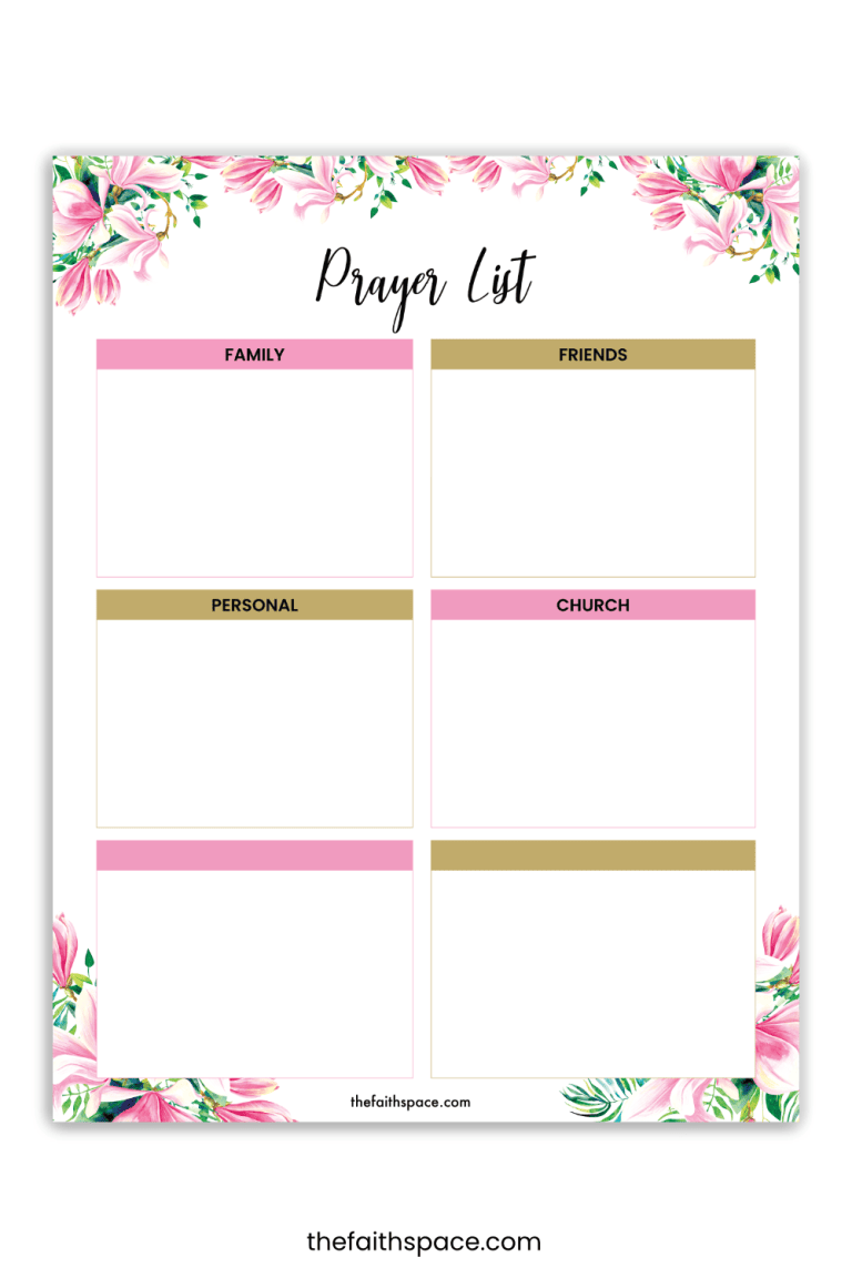 47 Prayer journal templates free downloads (planners, trackers, binder ...