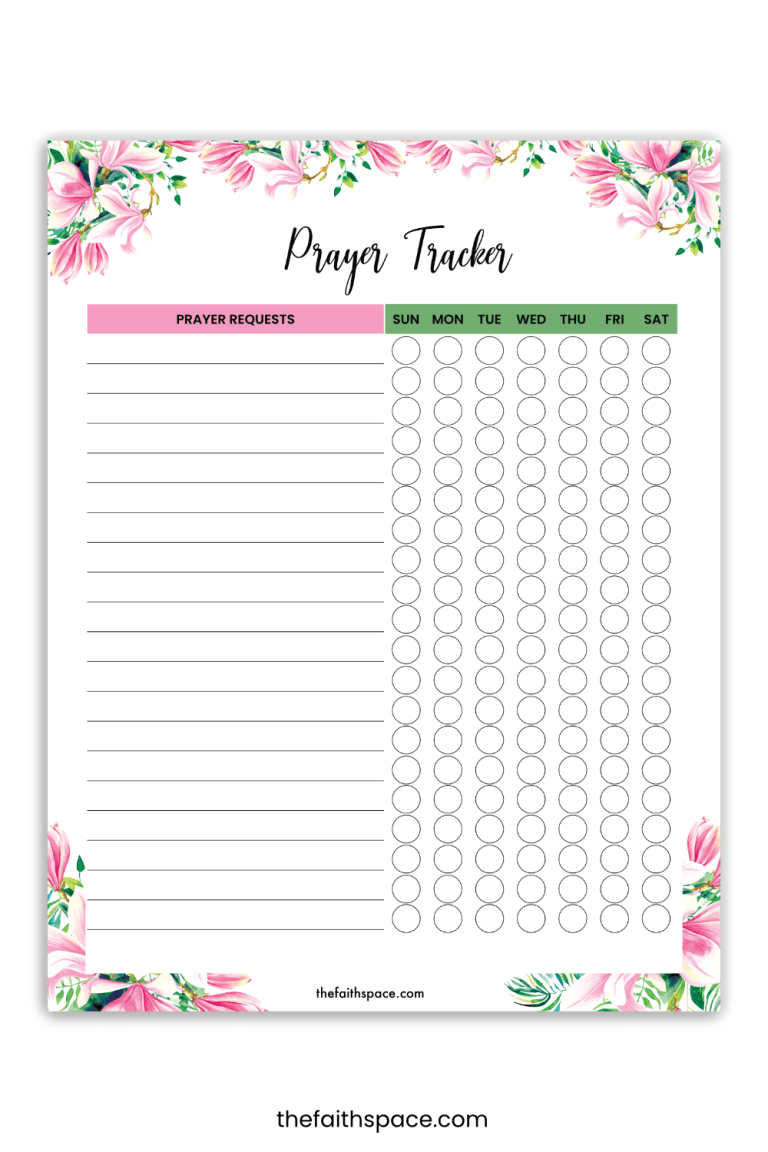 47 Prayer journal templates free downloads (planners, trackers, binder ...